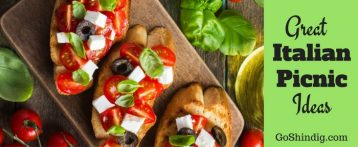 Italian Picnic Menu Recipe Ideas - A taste of Mediterranean