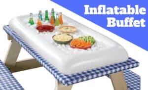 Inflatable Buffet Cooler Serving Bar for Picnics and BBQs