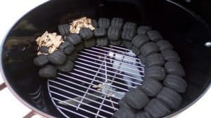 Snake Method on a Weber Kettle Charcoal Grill