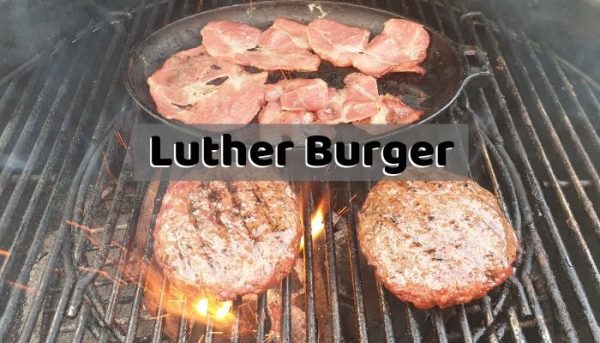 The Luther Burger - Glazed Donut Hamburger with Bacon & Cheese